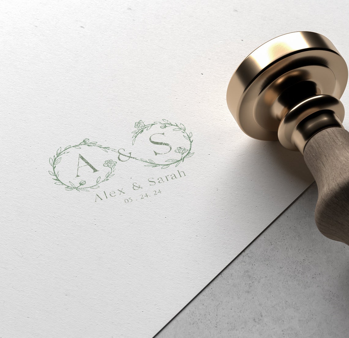 Floral Infinity Wedding Logo Template Editable Wedding Logo - Etsy