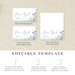 Blue Ocean Theme Place Card Template,summer Beach Card Template ...