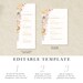 Floral Pumpkin Menu Template , Fall Party Brunch & Dinner, Fall Wedding ...