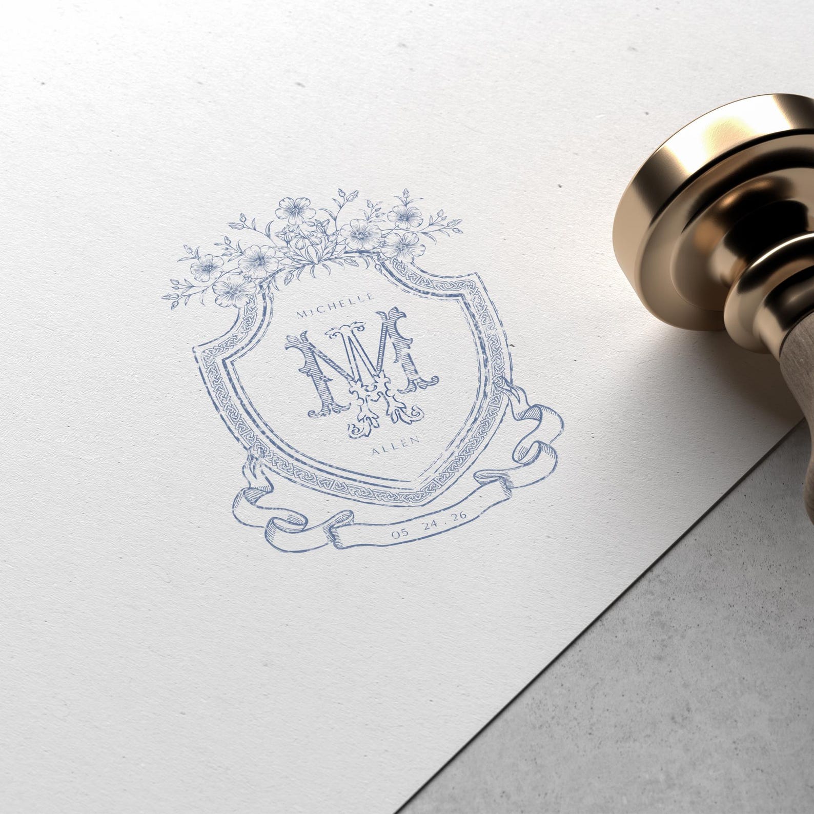 Vintage Wedding Crest, Vintage Monogram Logo Design Template,wedding ...