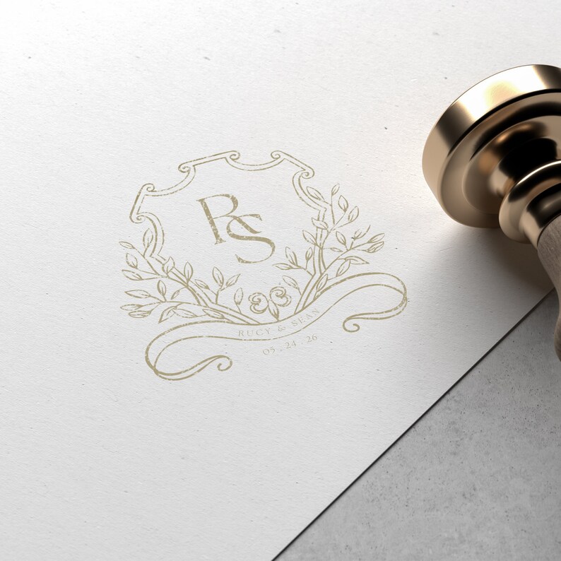 Editable Wedding Crest,wedding Logo Design Template,wedding Branding ...