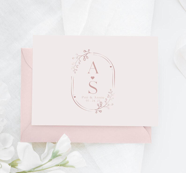 Multiple Color Floral Wedding Logo,editable Template, Wedding Monogram ...