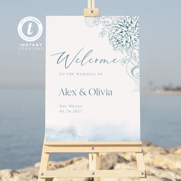 Beachy Welcome Sign - Etsy