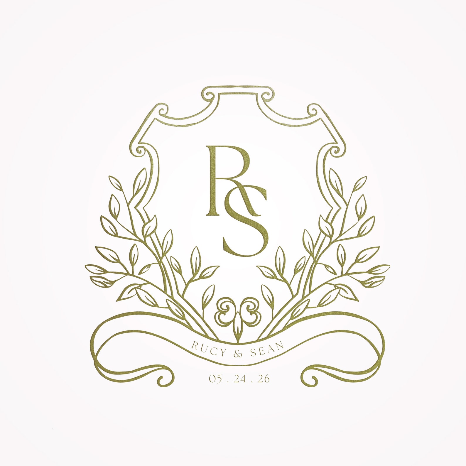 Editable Wedding Crest,wedding Logo Design Template,wedding Branding ...