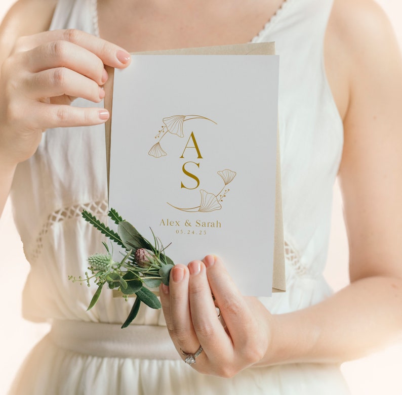 Floral Editable Wedding Logo Template, Wedding Branding, Custom ...