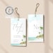 Ocean Beach Theme Thank You Gift Tag Template,templett Favor Tag ...