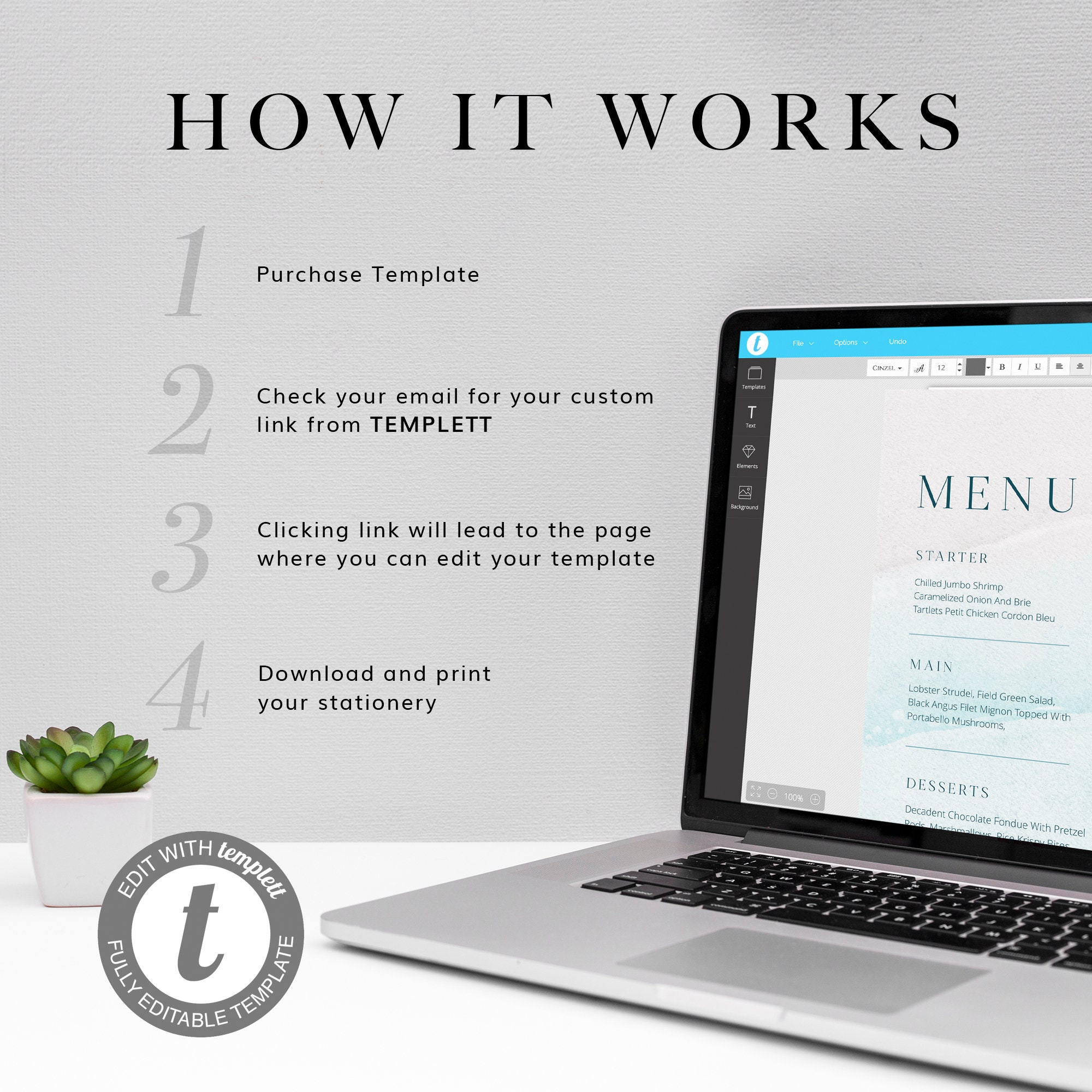 Ocean Sea Beach Wedding Menu Template,beach Sand Wedding Menu Template ...