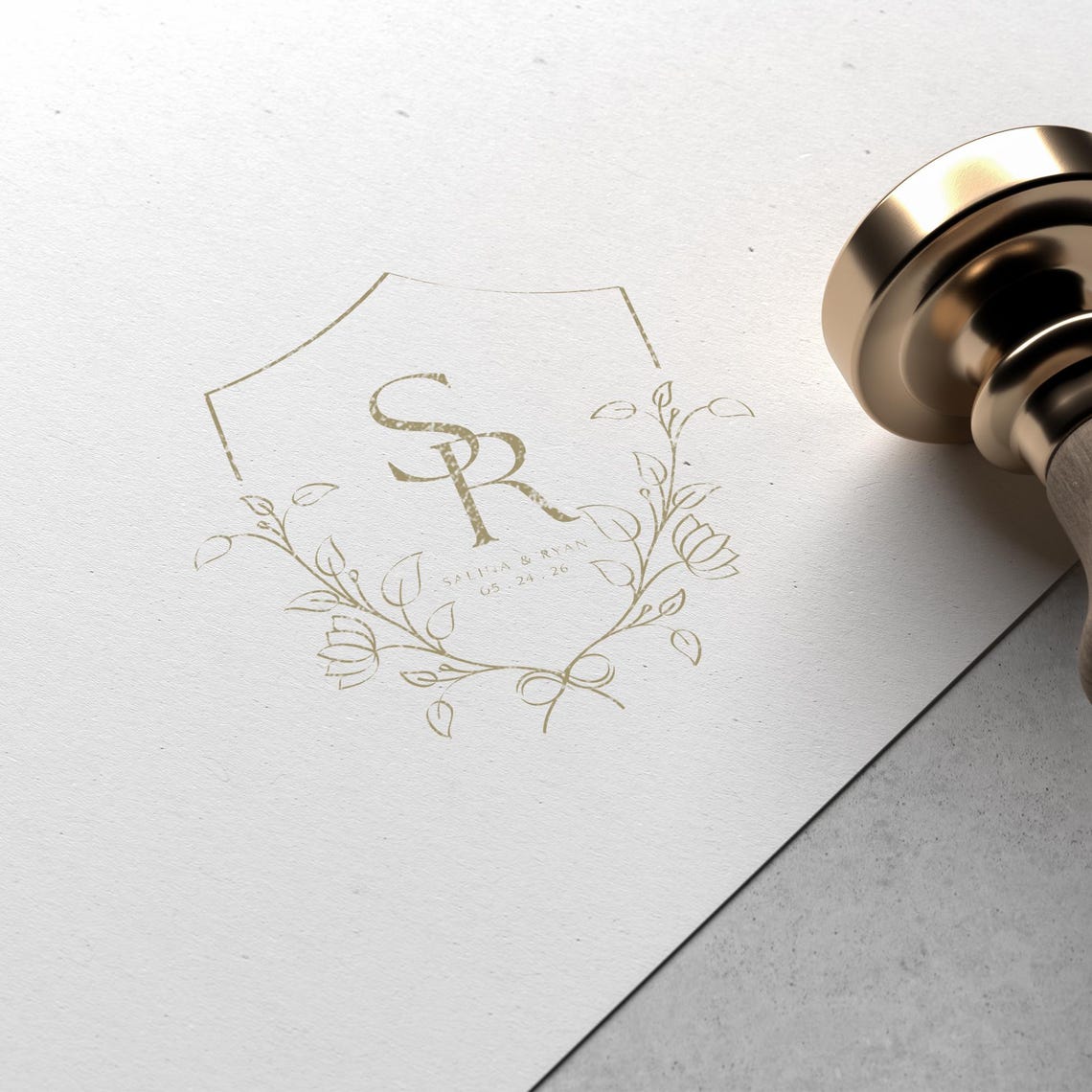 Editable Wedding Crest,wedding Logo Design Template,wedding Branding ...
