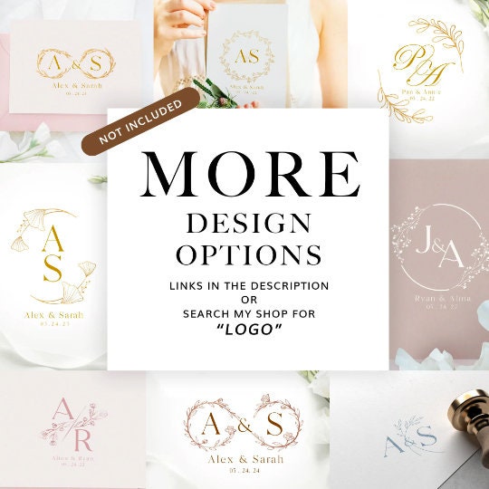 Floral Infinity Wedding Logo,multiple Color Editable Template, Wedding ...