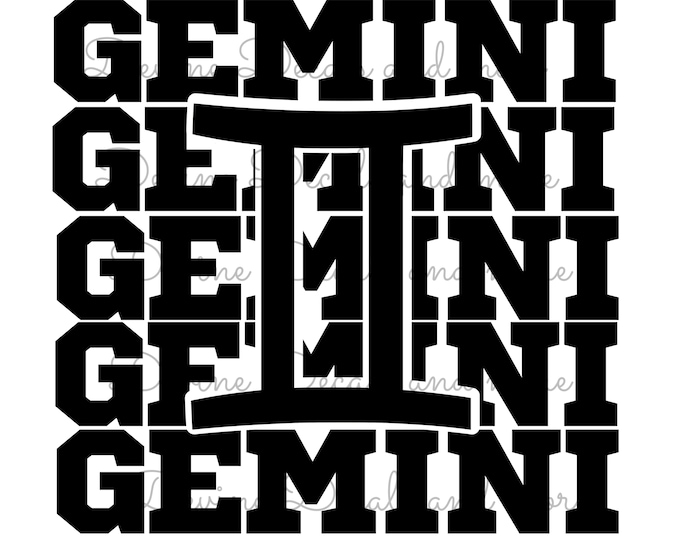 Gemini Vinyl Decal/zodiac Sign - Etsy