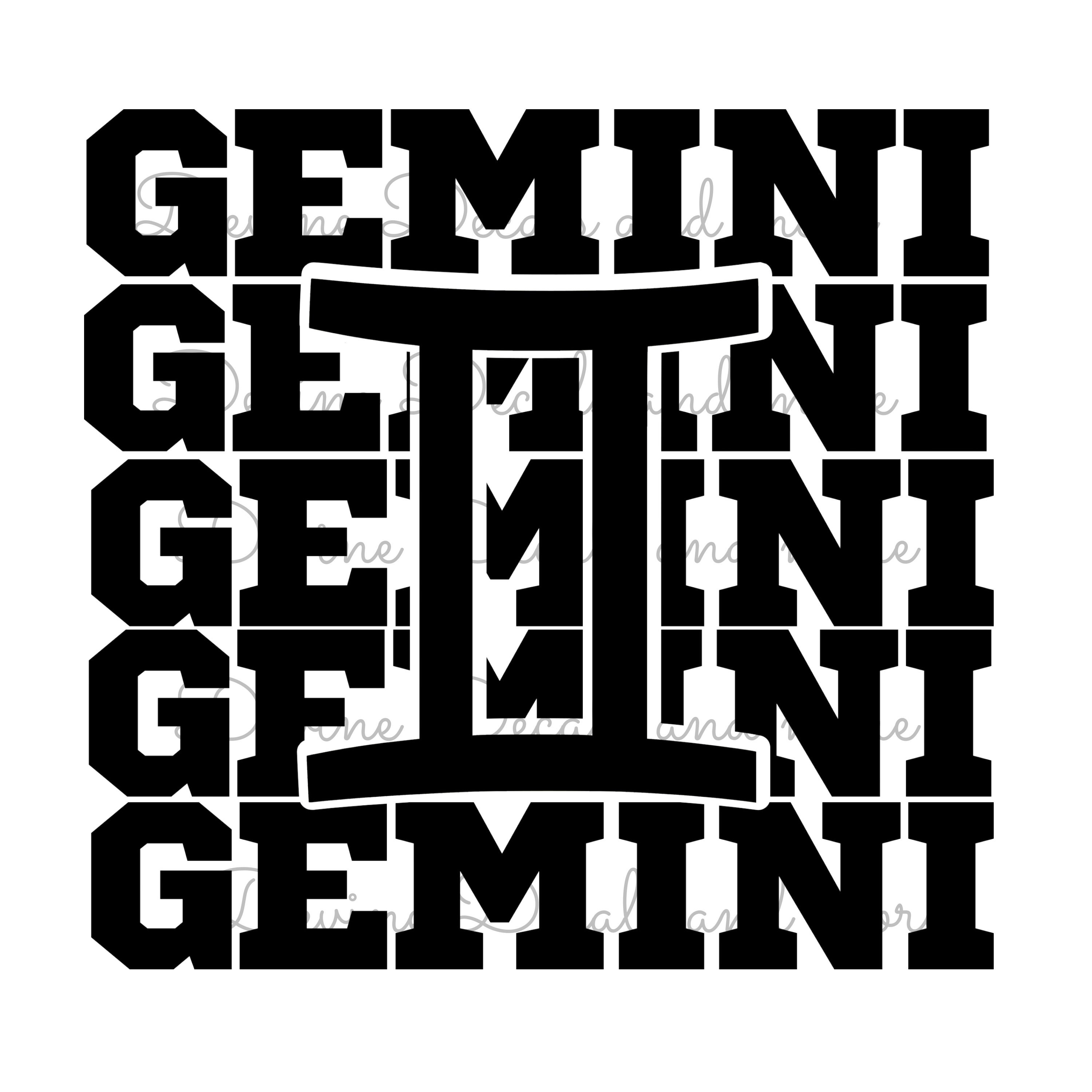 Gemini Vinyl Decal/zodiac Sign - Etsy