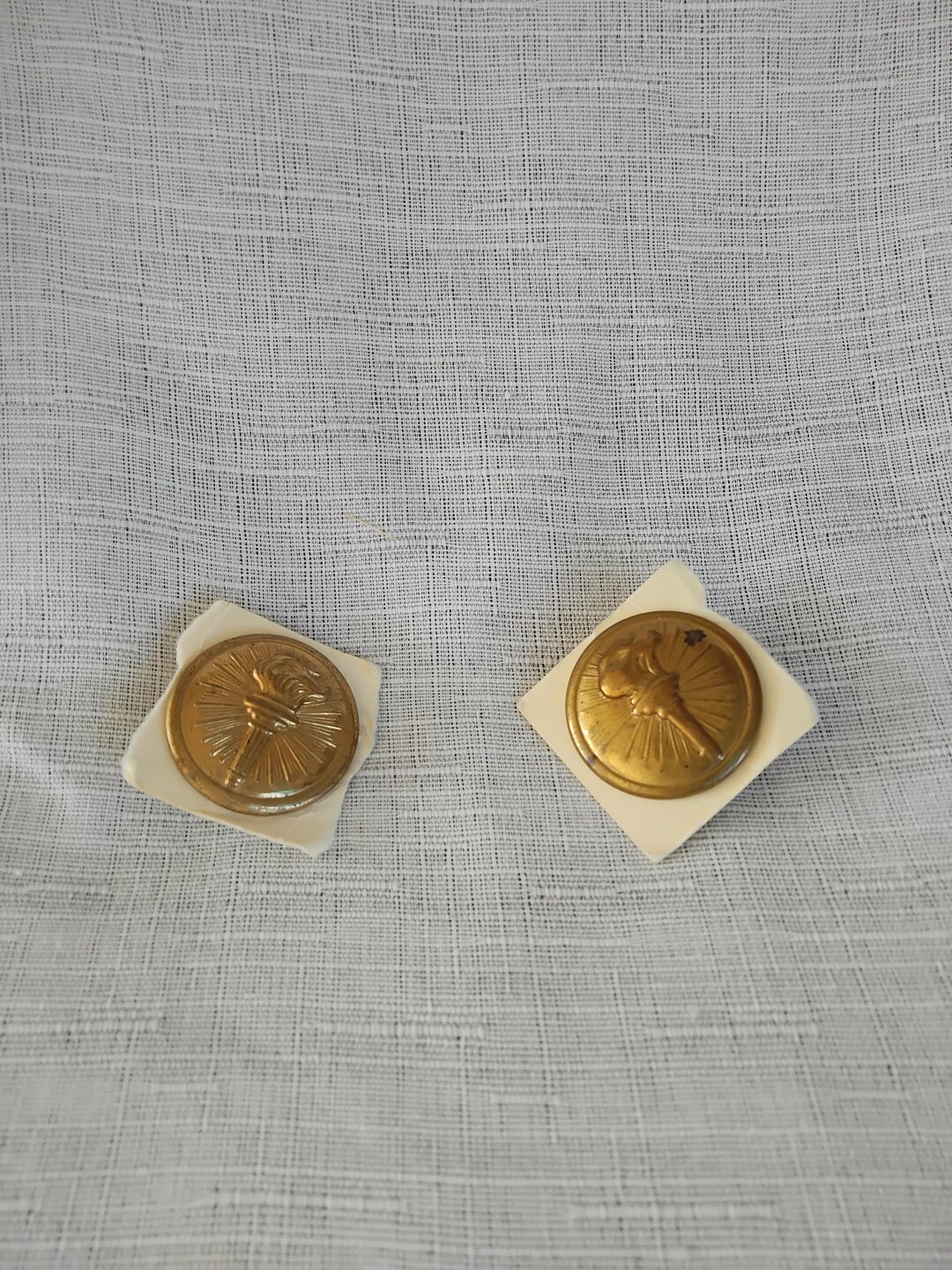 Two WWII ERA ROTC Torch of Knowledge Collar Lapel / Tac Pin Brass - Etsy