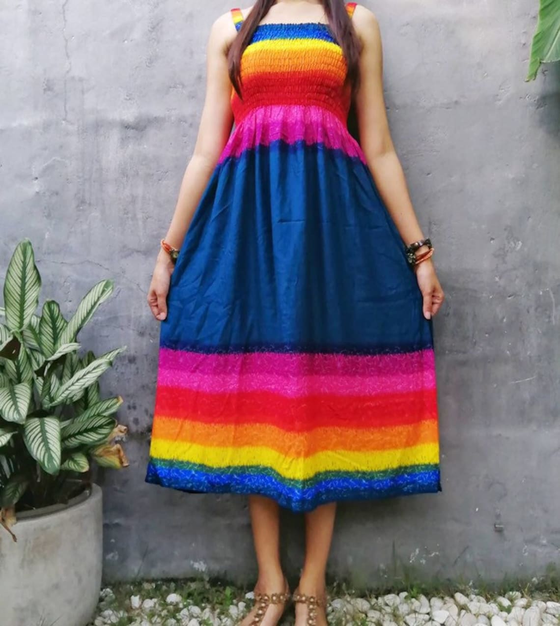 Bohemian Dress Women Maxi Gypsy Dress Tribal Boho Dress Long | Etsy