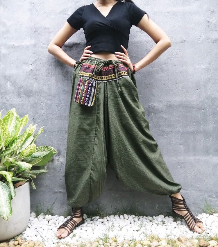 Harem Pants Women Hippie Clothes Boho Clothing Festival Pants | Etsy
