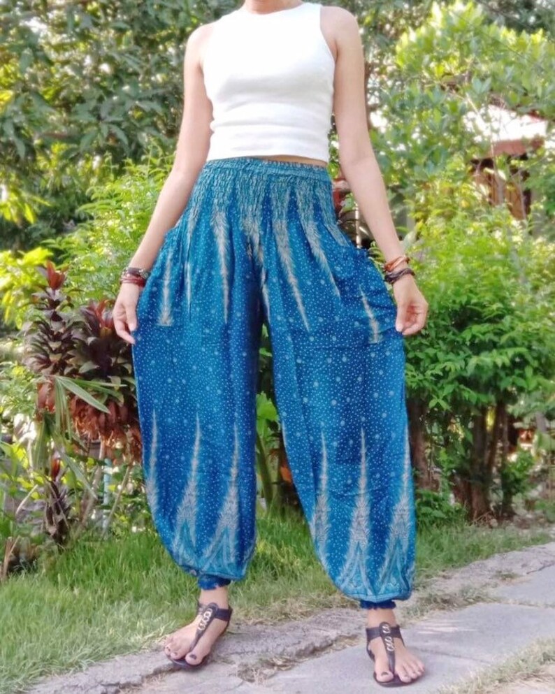 Hippie Clothing Bohemian Pants Harem Pants Women Boho Pants Etsy