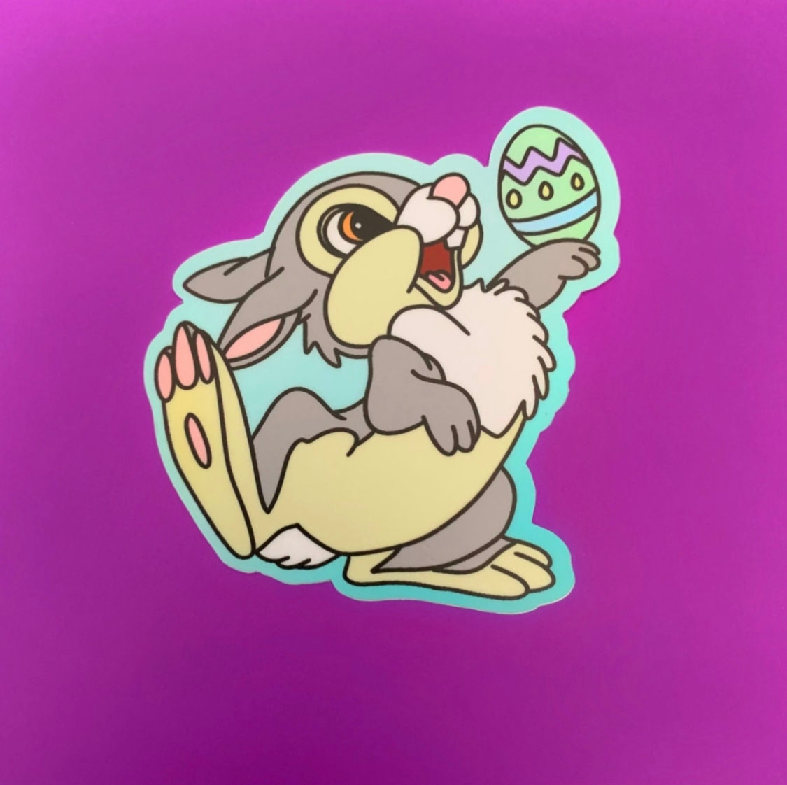 Thumper Inspired Sticker Easter Sticker Disney Bambi | Etsy