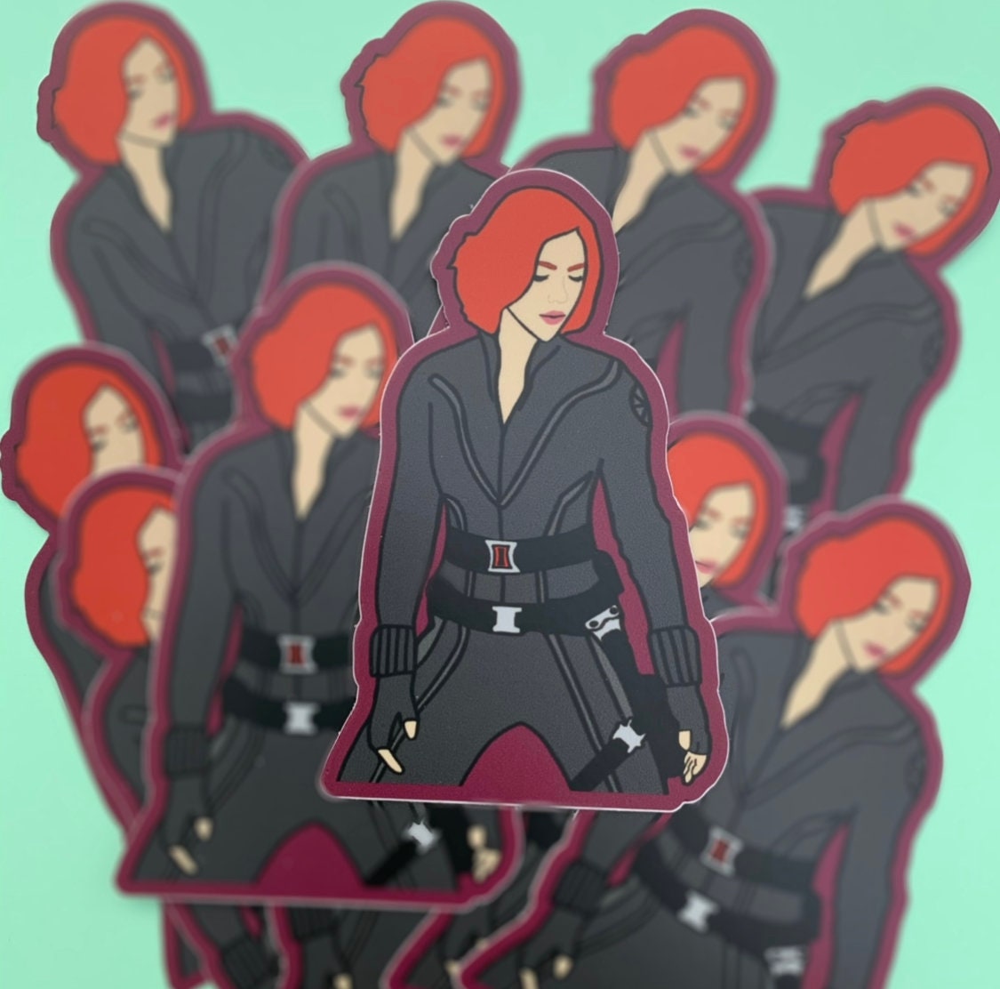 Black Widow Sticker Avenger Sticker-disney Sticker - Etsy