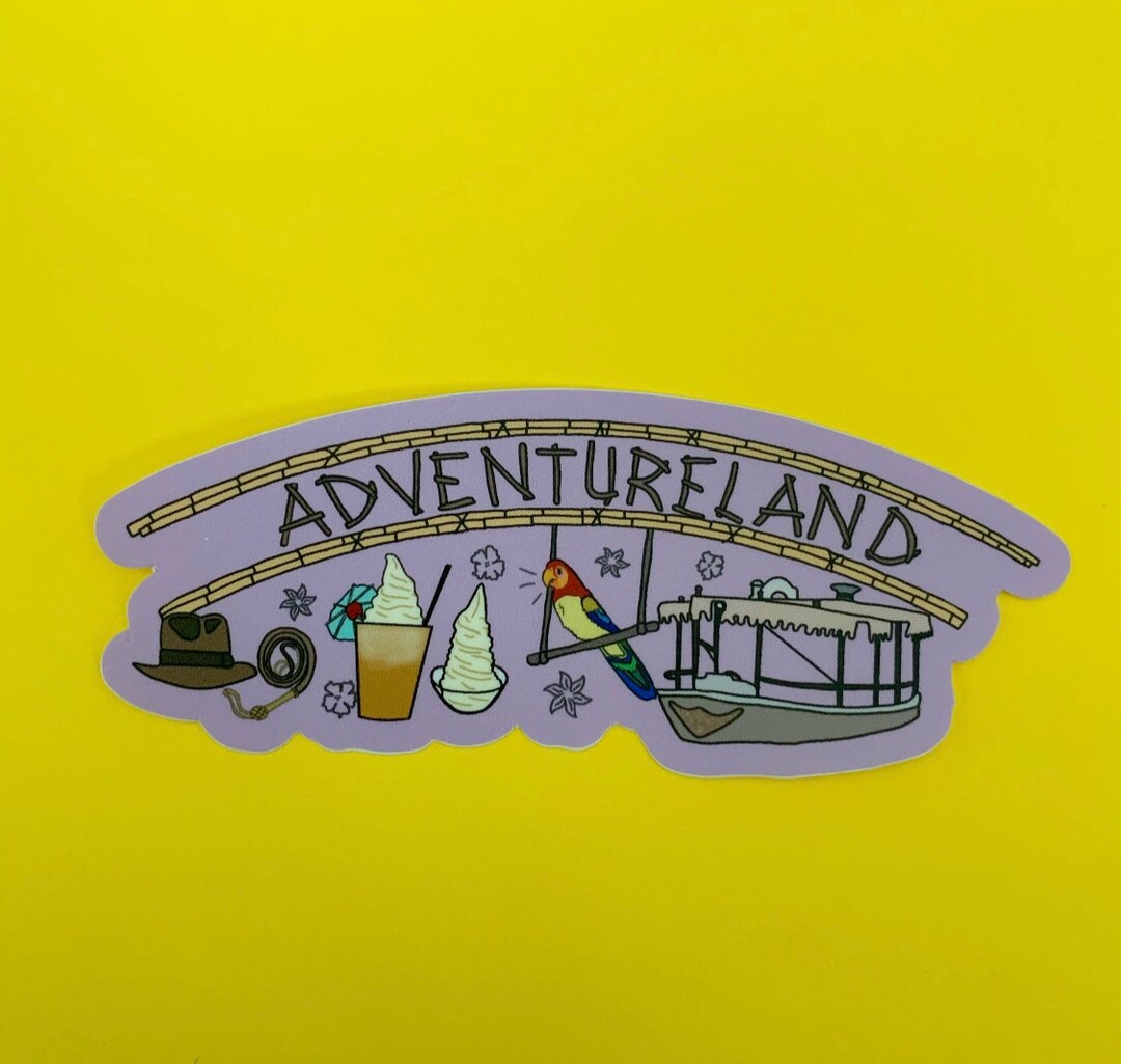 Adventureland Inspired Sticker- Disney Sticker - Etsy