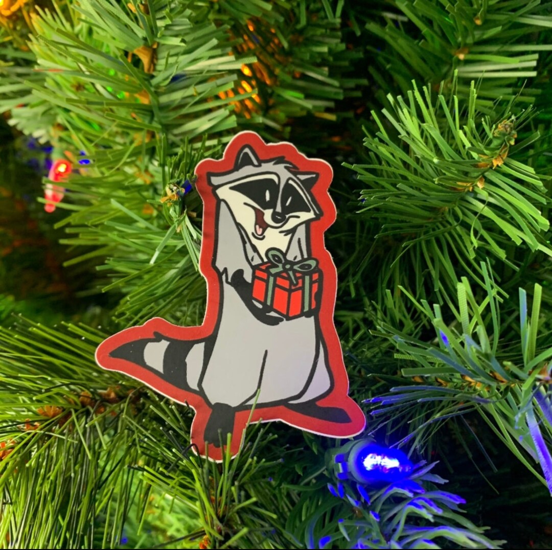 Holiday Meeko Inspired Sticker Disney Sticker - Etsy