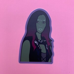 Gamora Sticker Guardians of the Galaxy Sticker Disney | Etsy