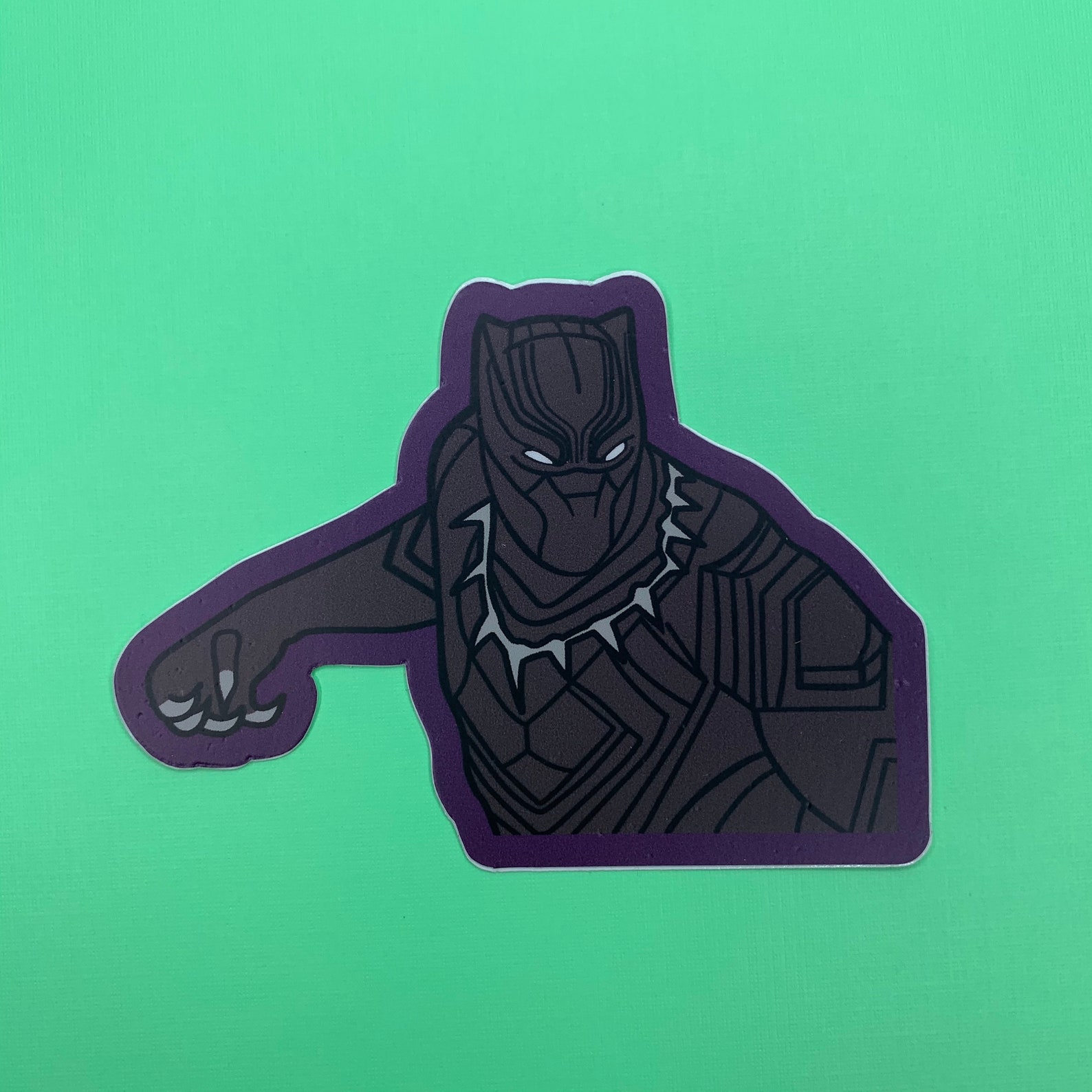 Black Panther Sticker-Marvel Sticker-Disney Sticker | Etsy