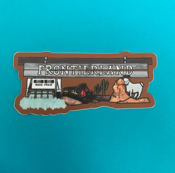 Frontierland Inspired Sticker-disney Sticker - Etsy