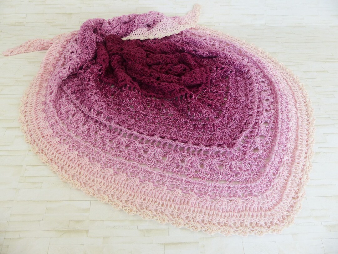 Crochet Pattern Infinito 8.0 a Flat Crochet Shawl / Endless Shawl ...