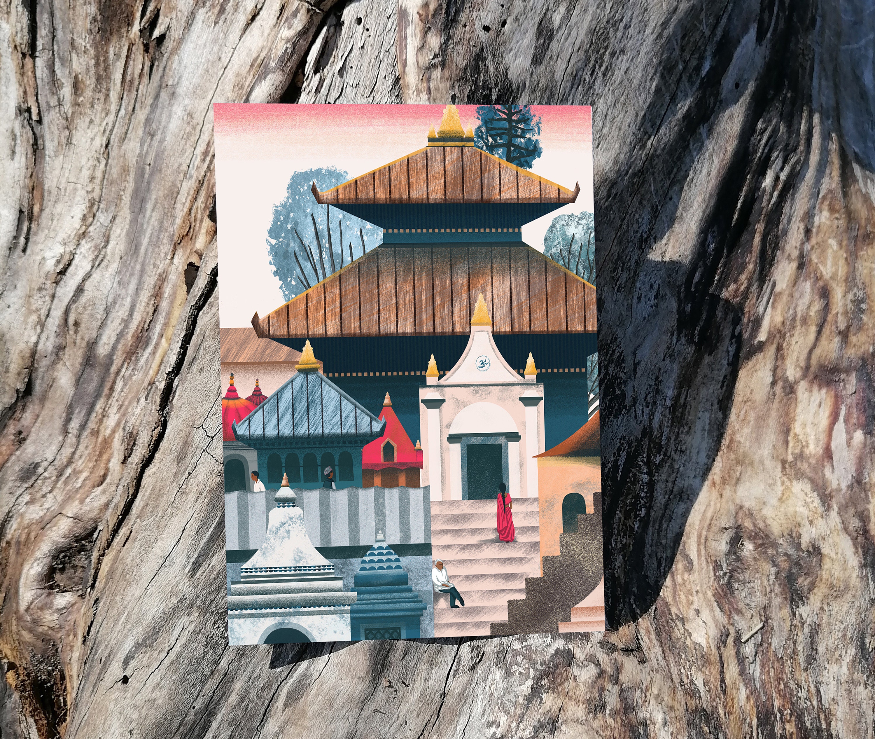 Nepal Postcards A6 in a Set 5 Postcards With Motifs From - Etsy Australia
