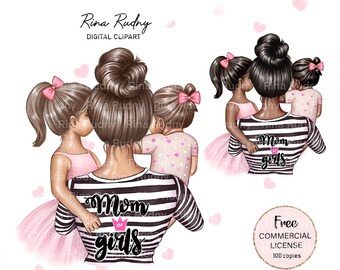 I Love Mom Clipart | Etsy