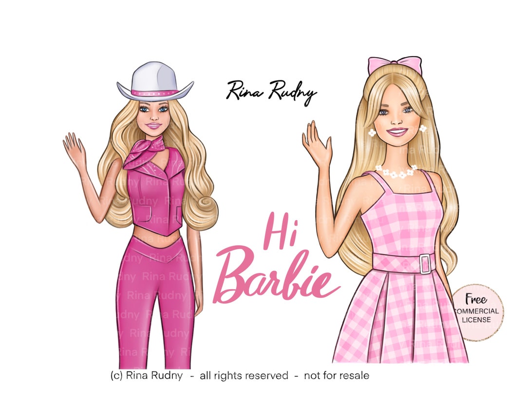 Pink Doll Clipart Doll Png Barb Clipart Barb Png Doll - Etsy UK