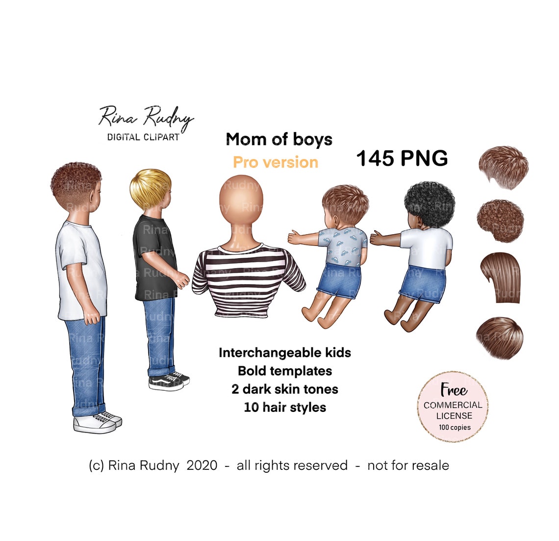 Mom Clip Art Mothers Day Clipart Mother Boys Clipart Dad | Etsy