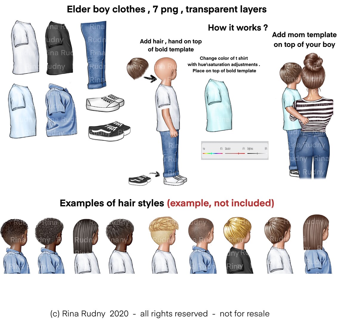 Mom Clip Art Mothers Day Clipart Mother Boys Clipart Dad | Etsy