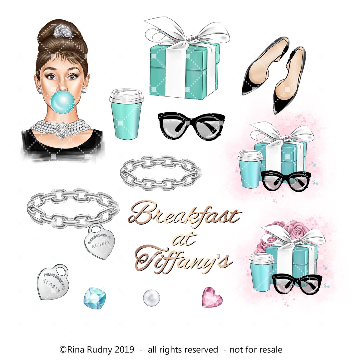 Audrey Hepburn Clipart Paris Clipart New York Clipart - Etsy