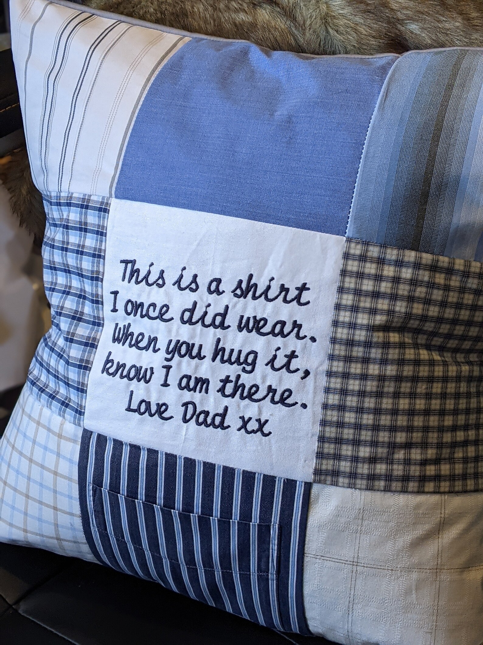 Patchwork or Full Garment Memory & Remembrance Cushions | Etsy