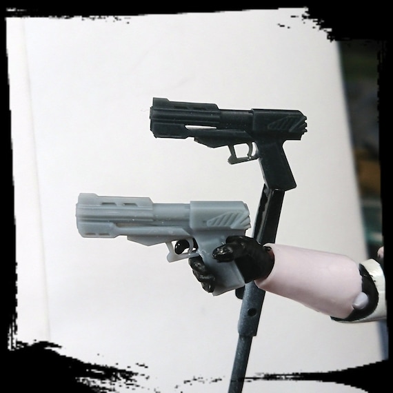 Laser Pistol B LP-B Custom Action Figure Accessory 6 - Etsy