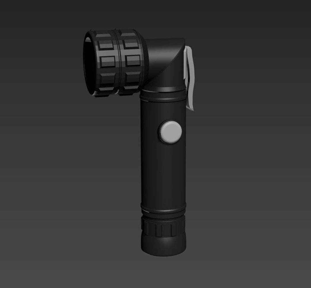 Flashlight [angled] - Custom Action Figure Accessory - Resin 3D Printed ...