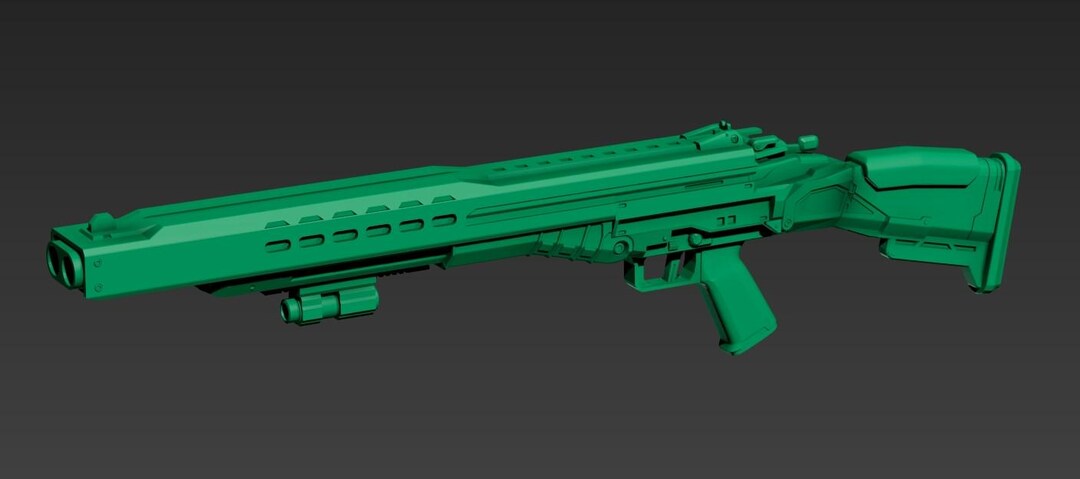 Bug Shotgun DF - Custom Action Figure Weapon Accessory - Resin 3D Print ...