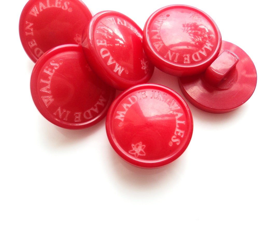 10 x Made in Wales Shank Buttons 15mm diámetro última acción - Etsy España