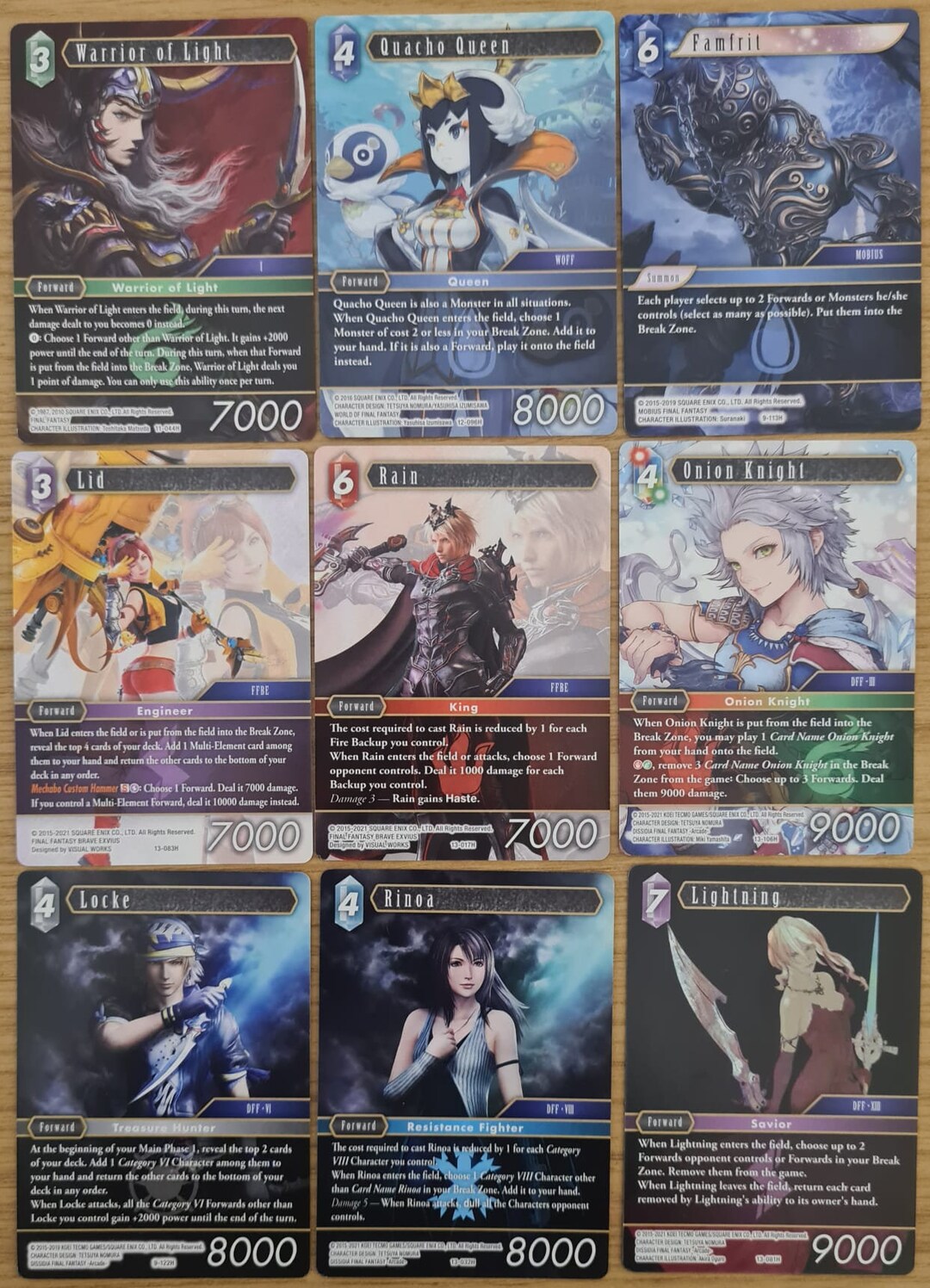 Very High Quality FINAL FANTASY Card Game Final Fantasy - Etsy