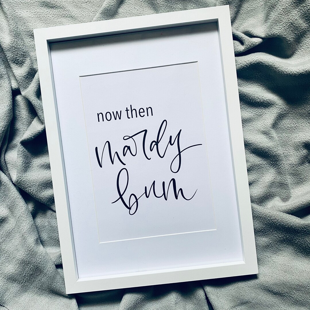 A4 Hand Lettered Lyrics Print- ‘now Then Mardy Bum’ Arctic Monkeys - Etsy