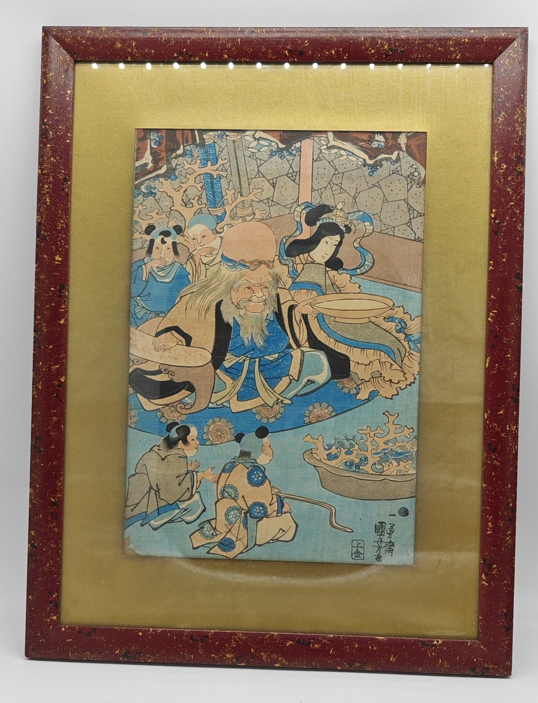 Old Japanese Print Around 1850 Signed by Utagawa Kuniyoshi 1797 1861 ...