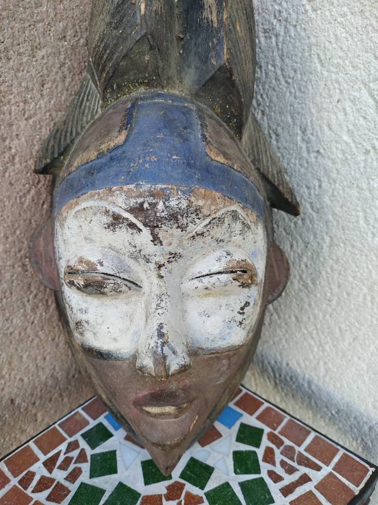 African Mask Mukuyi.punu.sangui.gabon - Etsy