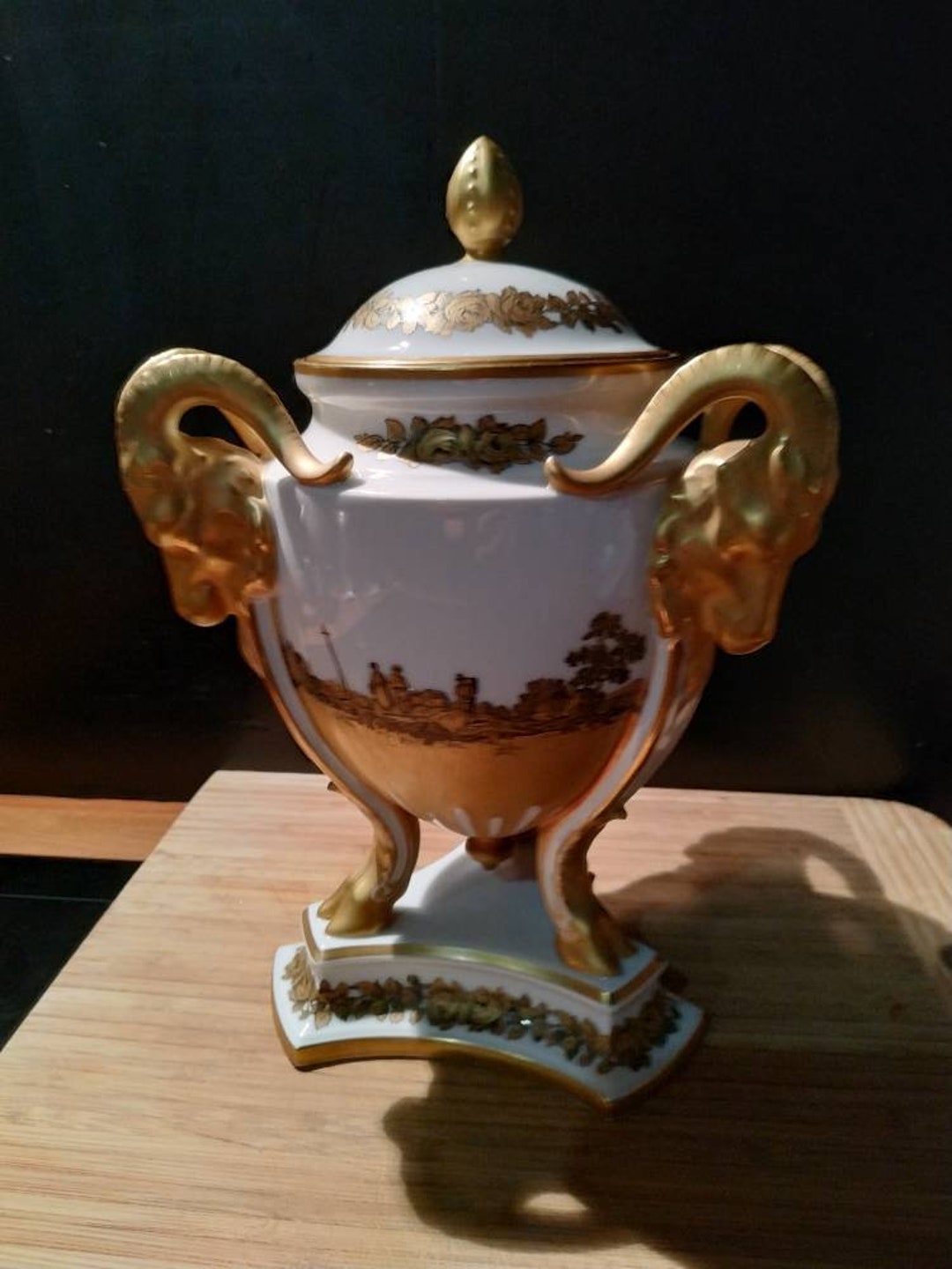 Louis XVI Cassolette With Goats From the Rosenthal Factory - Etsy