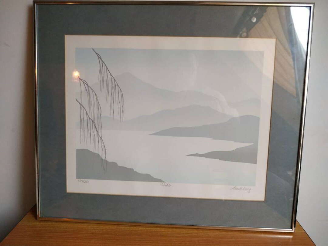 Modern Lithography winter - Etsy