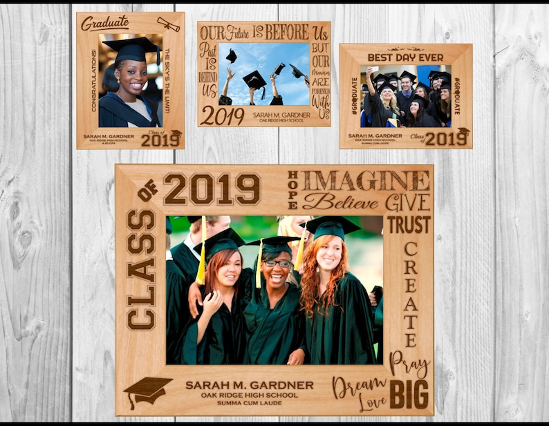 Personalized Graduation Gift Picture Frames 4 Styles Graduation Photos ...