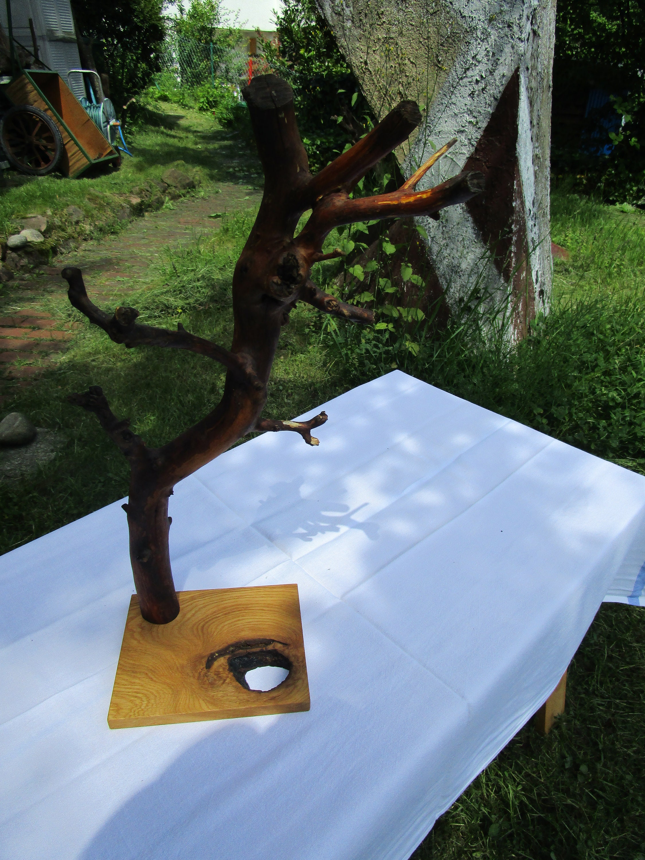 Jewelry Tree, Jewelry Stand, Natural Jewelry Stand, Apple Wood, Unique ...