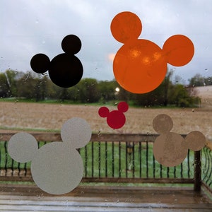 Mickey Clings for Window - Etsy