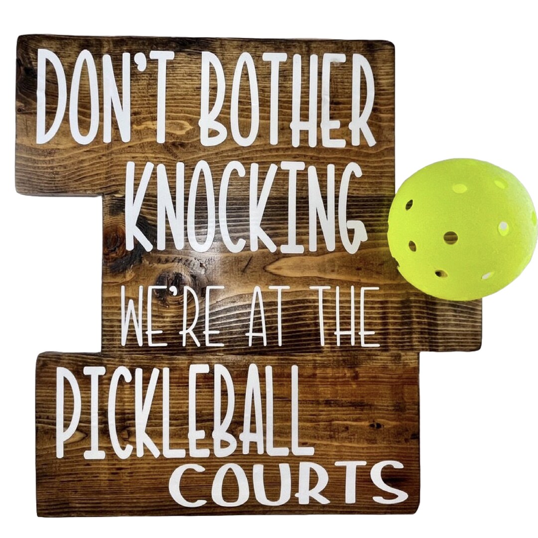 Pickleball Home Decor Door Decorations... Funny Pickleball Sign ...