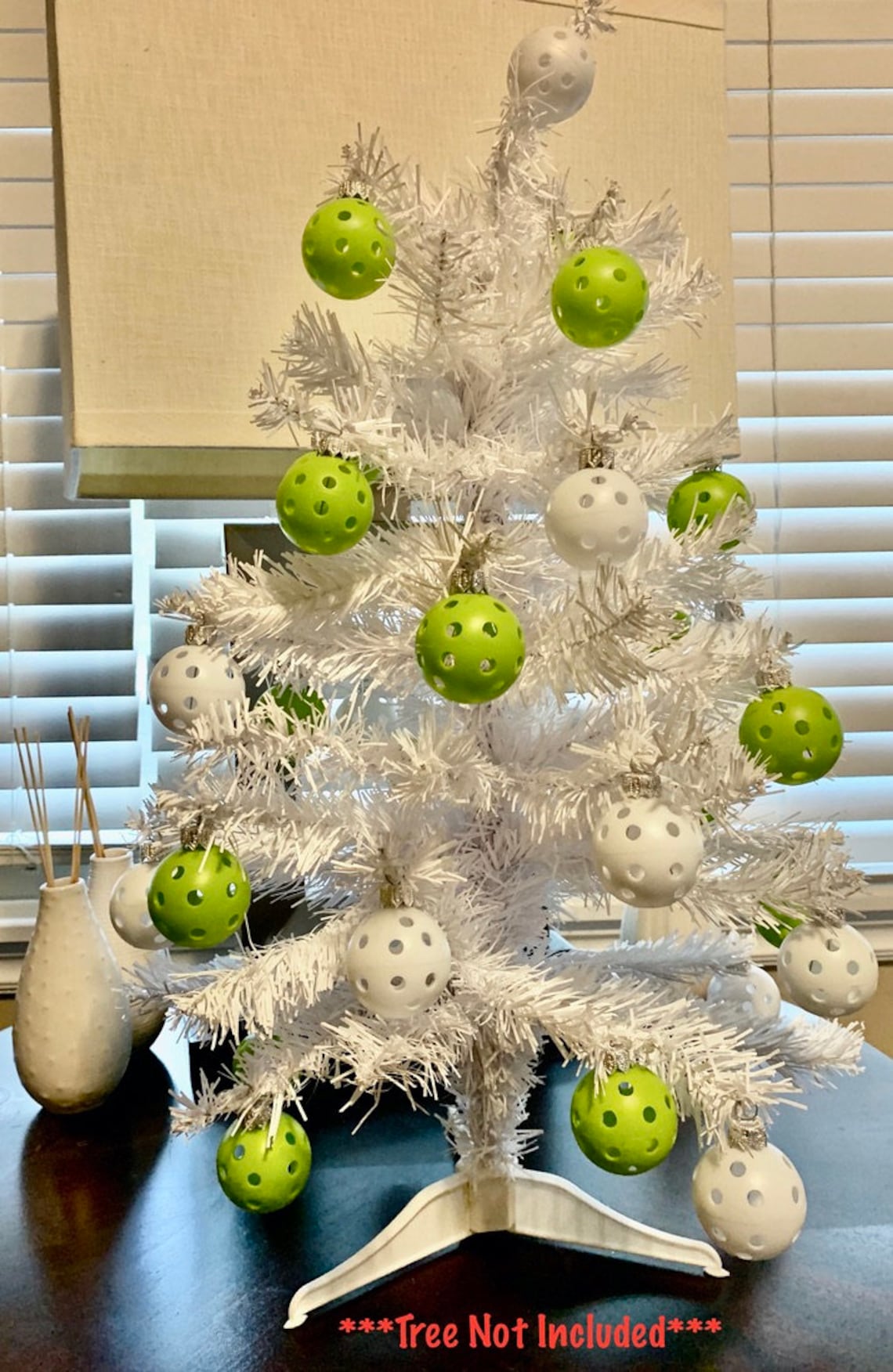 Mini Pickleball CHRISTMAS TREES ORNAMENTS Tabletop Pickleball - Etsy