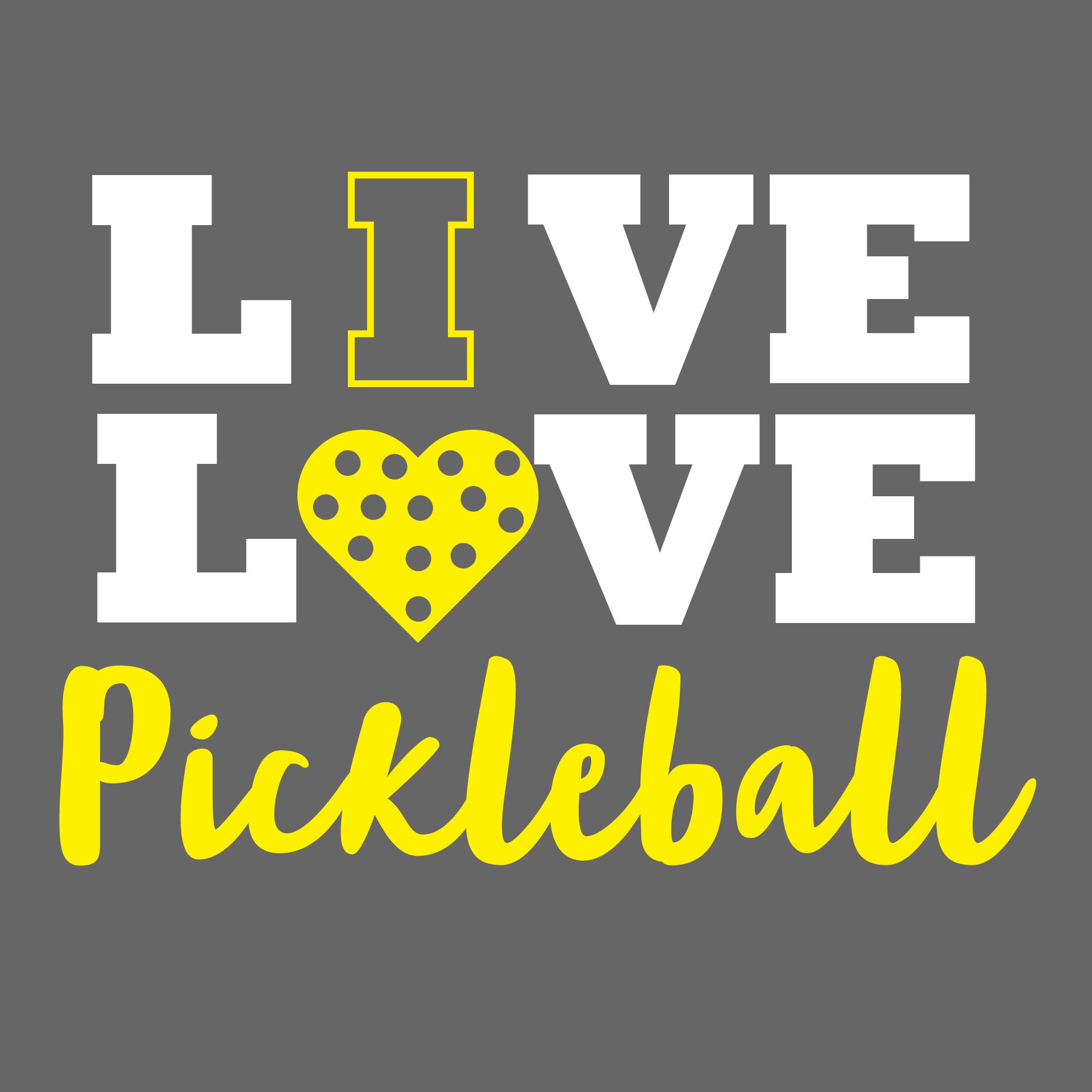 Pickleball Decal Live Love Design Car Decal Pickleball Decal - Etsy